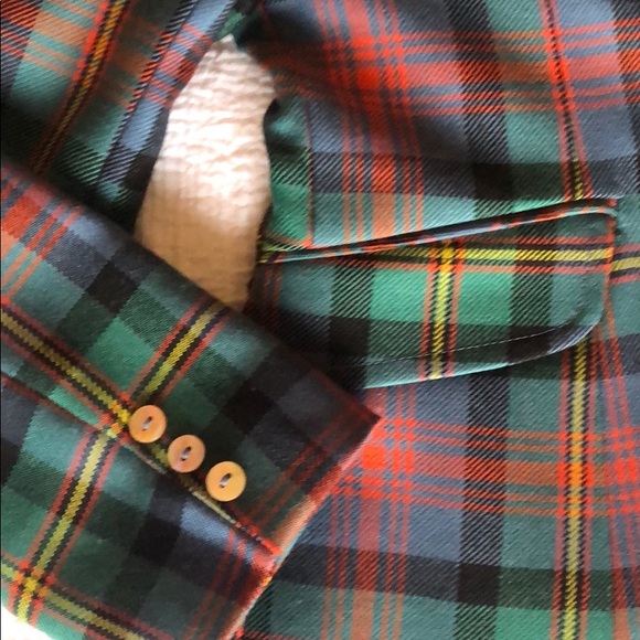 Papo d'Anjo | Jackets & Coats | Papp D Anjo Plaid Blazer Nwt | Poshmark